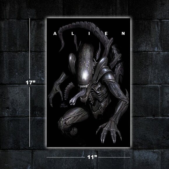 Art | Alien Comic Art Xenomorph Poster 11x17 Movie Film Wall Print ...